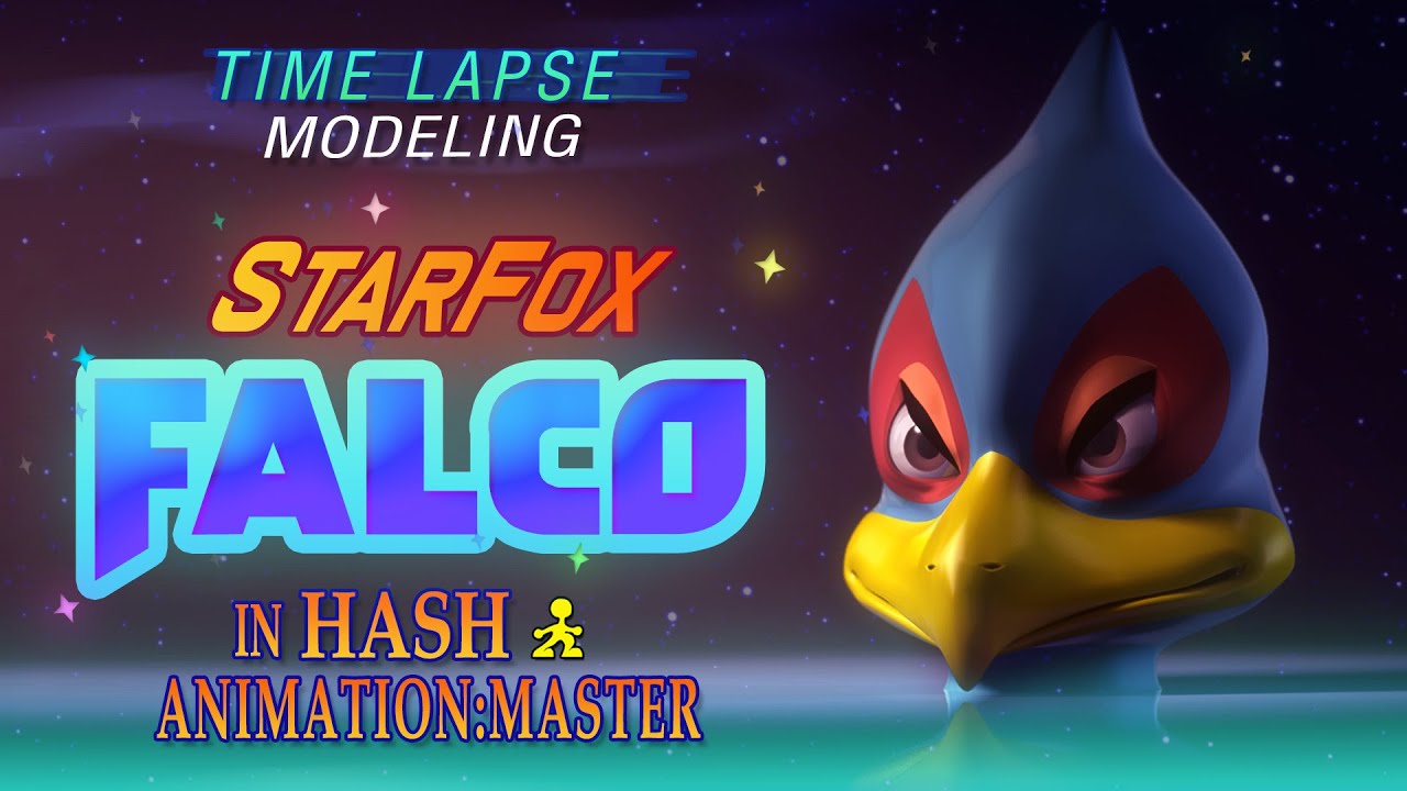Spline modeling "Falco" in Hash Animation:Master (time-lapse) - YouTube