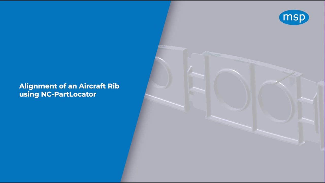Alignment of an Aircraft Rib using NC-PartLocator - YouTube