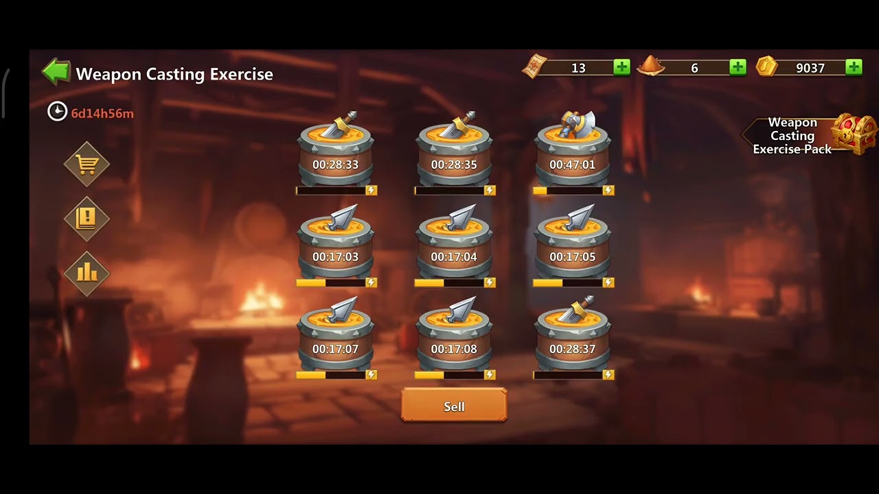 #castleclash new weapon casting exercise event for all f2p and p2p ...