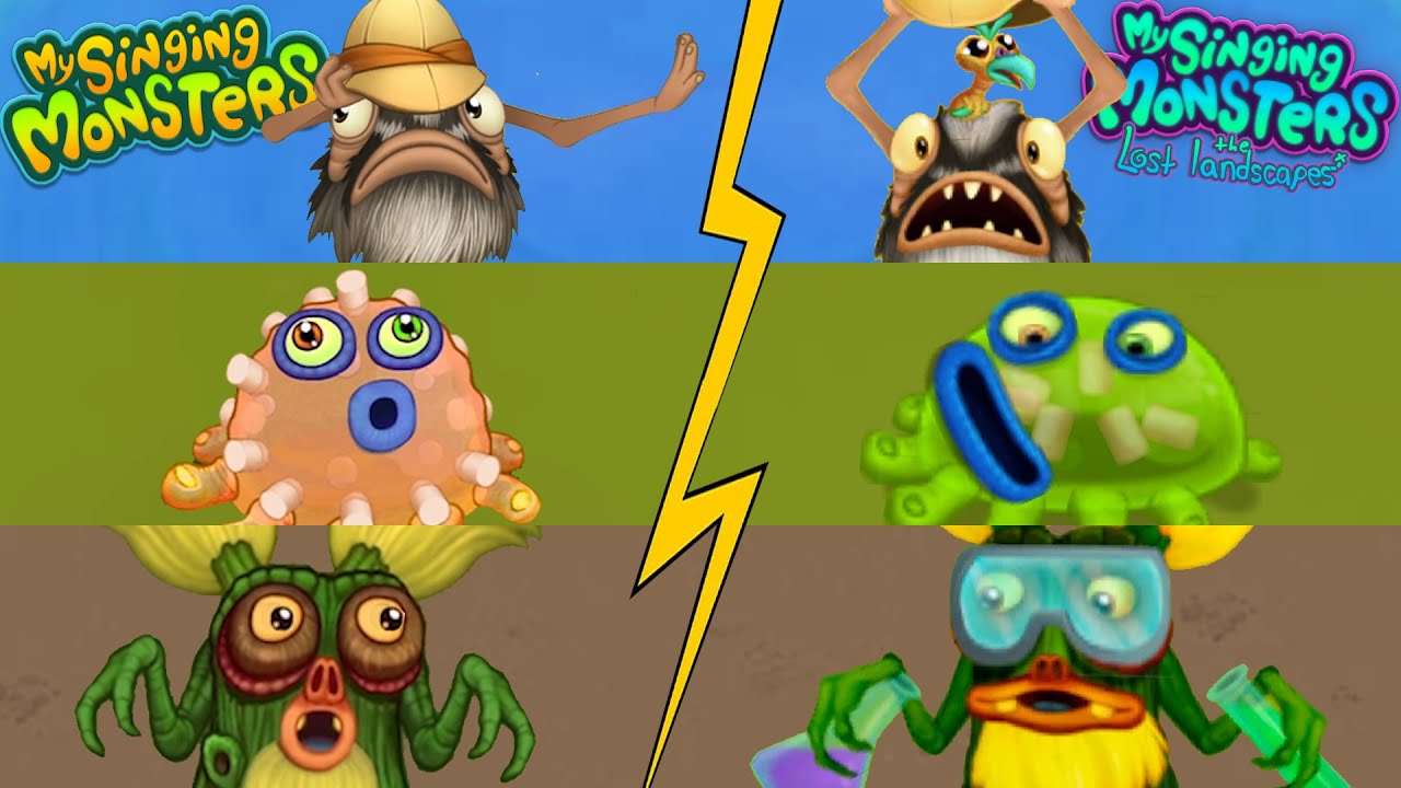 My Singing Monsters and MSM The Lost Landscapes Comparison - All ...