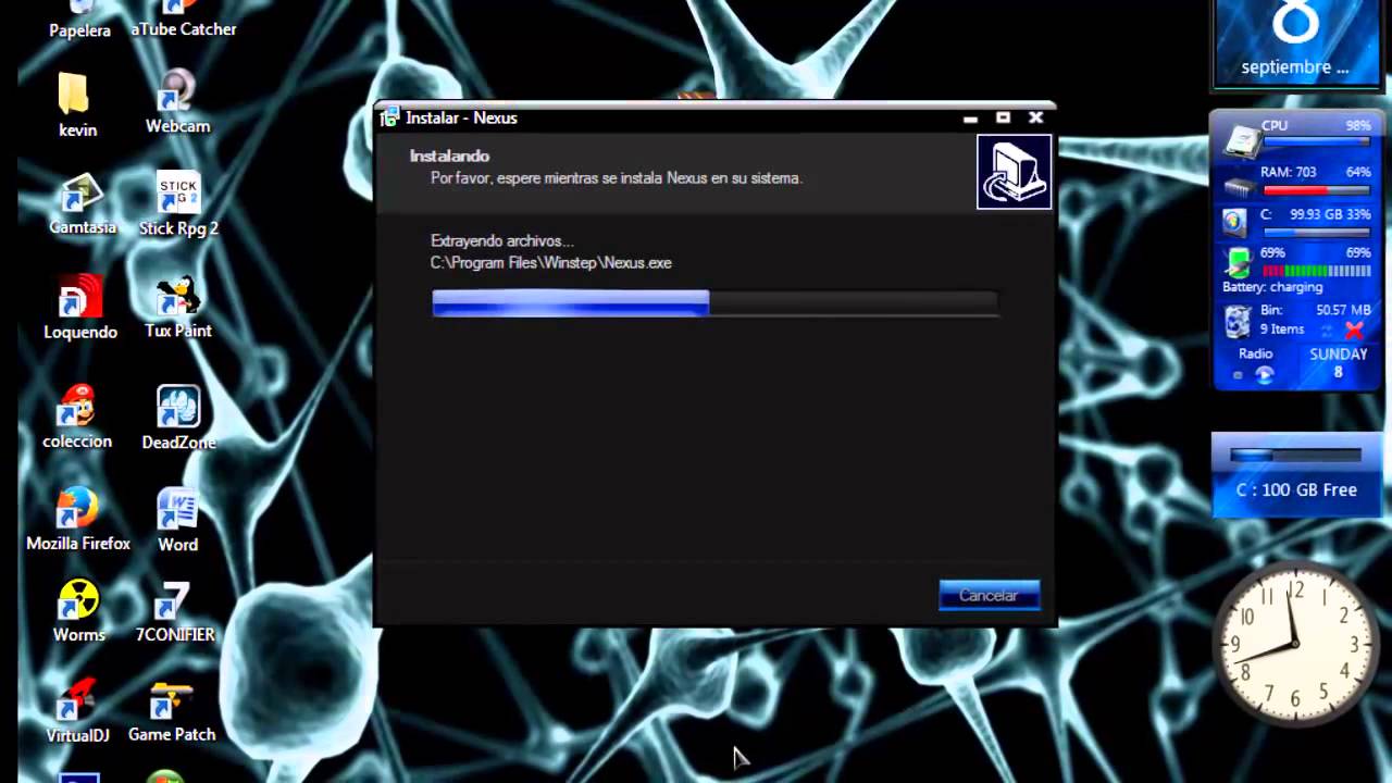 como descargar e instalar nexus 10 para windows 7 - YouTube