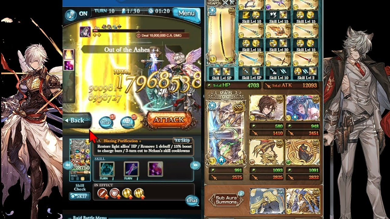 Granblue Fantasy - FLB Lucio Kengo Light vs Osiris Magna Grid - グランブルー ...
