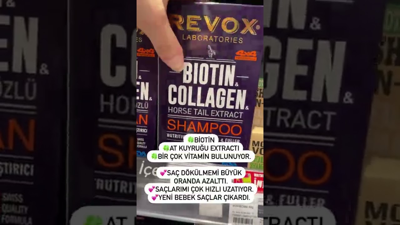 Revox Biotin & Collagen Şampuan tercih edenlerin paylaşımları - YouTube