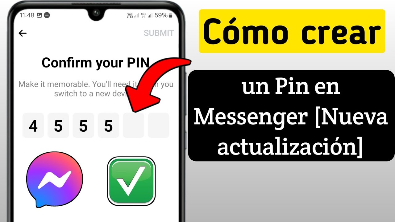Cómo crear un PIN en Facebook Messenger | Nueva actualización ...