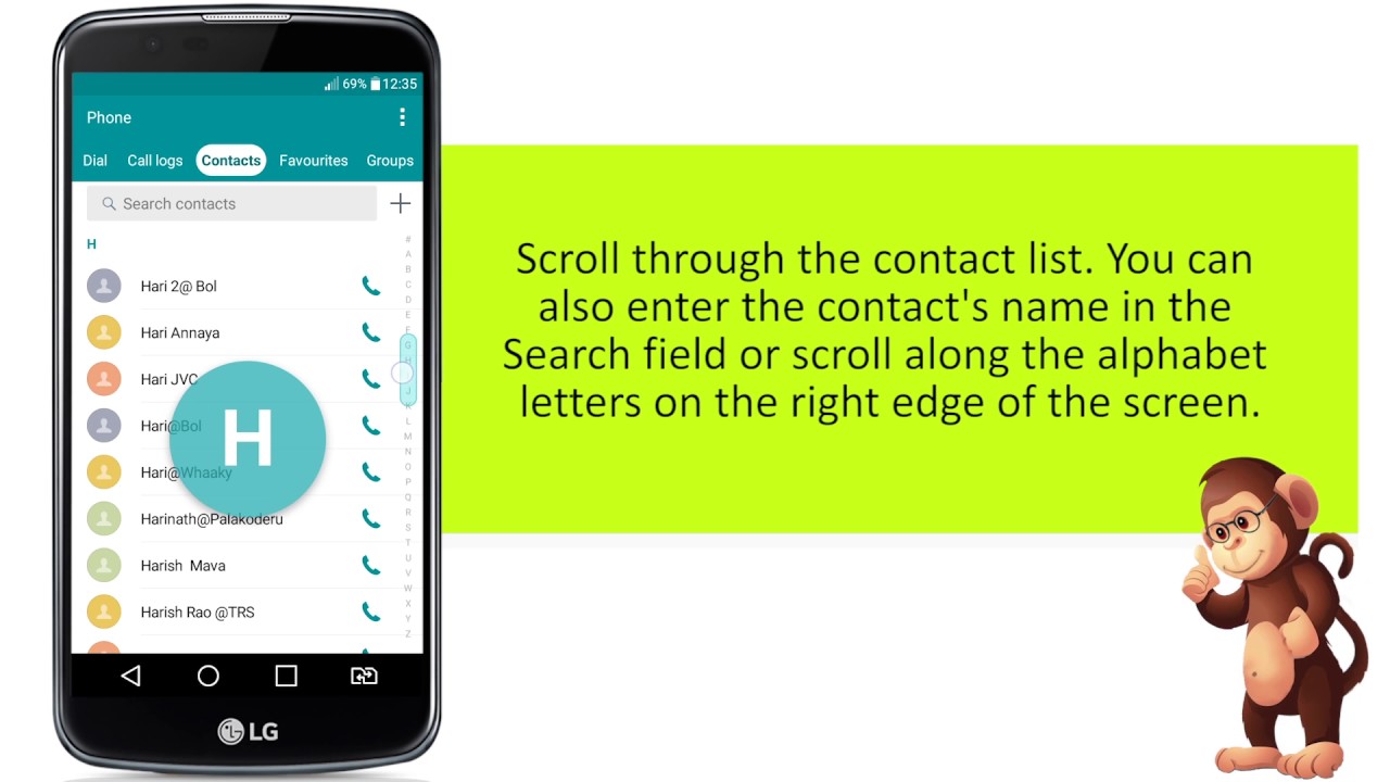How To Set Calling your contacts On LG Support for smart phones user ...
