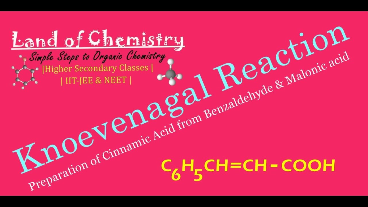 Knoevenagal Reaction |Benzaldehyde | Malonic Acid | Cinnamic Acid ...