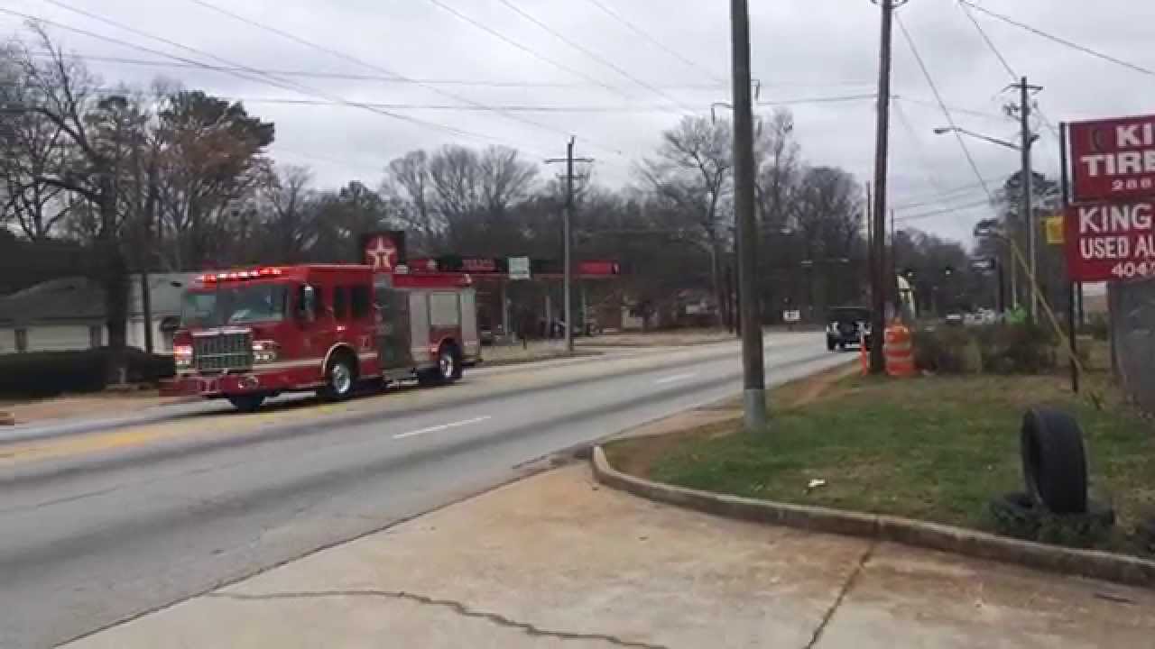 Dekalb County Fire Rescue Engine 7 Responding - YouTube