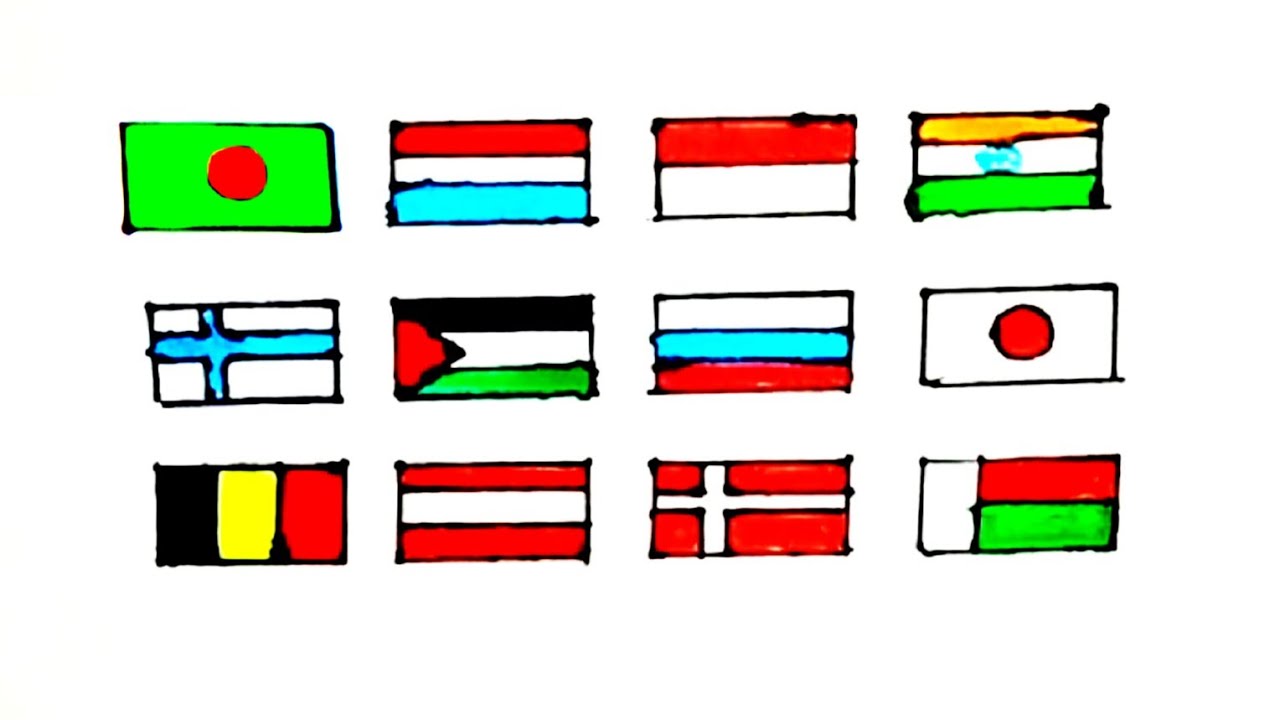 How to draw Flag//Flag drawing. - YouTube