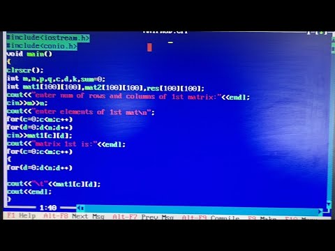 Product of 2 matrices in C++ Programming Language||Learn How to ...