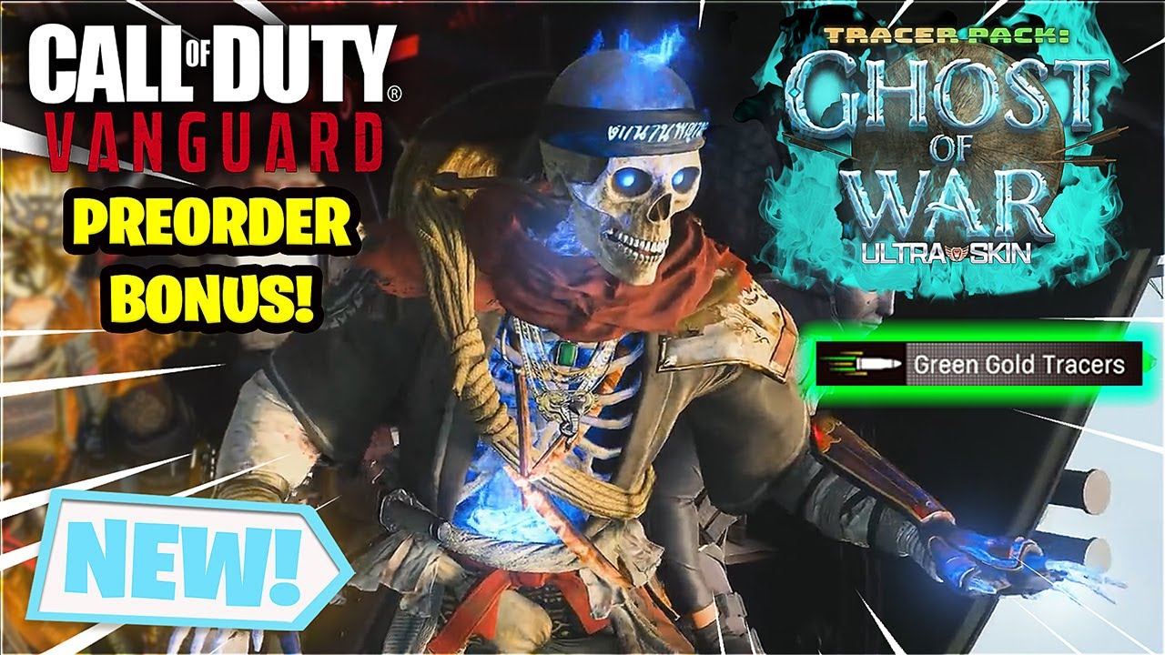 FREE Vanguard PreOrder Skin 😍 Tracer Pack GHOST OF WAR ULTRA SKIN ...