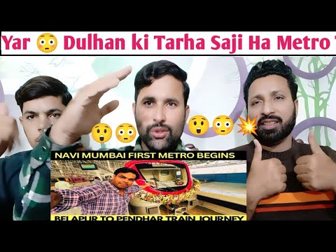 Navi Mumbai’s FIRST Metro Line Inaugural Journey | Belapur to Pendhar ...