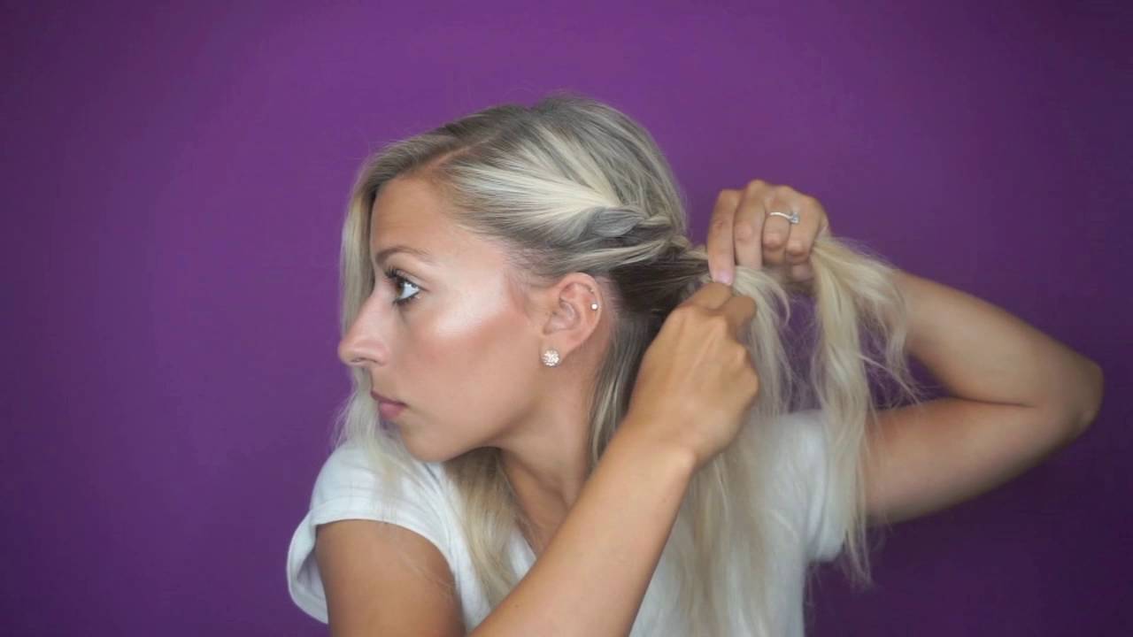 How To: Quick and Easy Braided Updo - YouTube