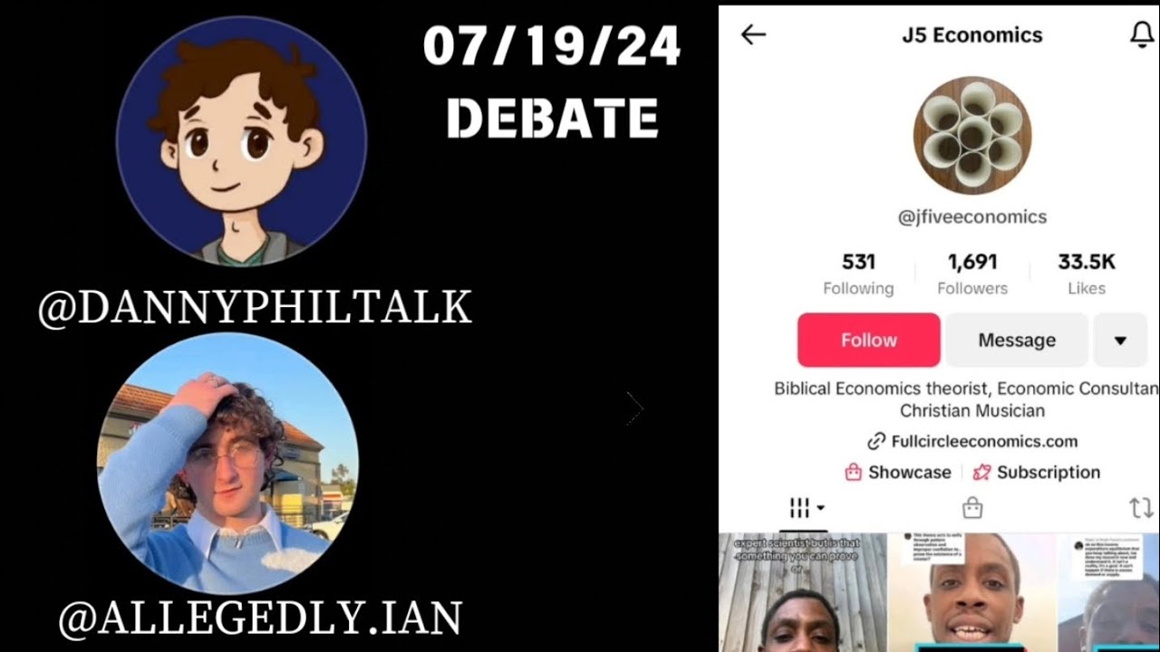 Ian @allegedly.ian Joins TikTok Live Debate @DannyPhilTalk and ...