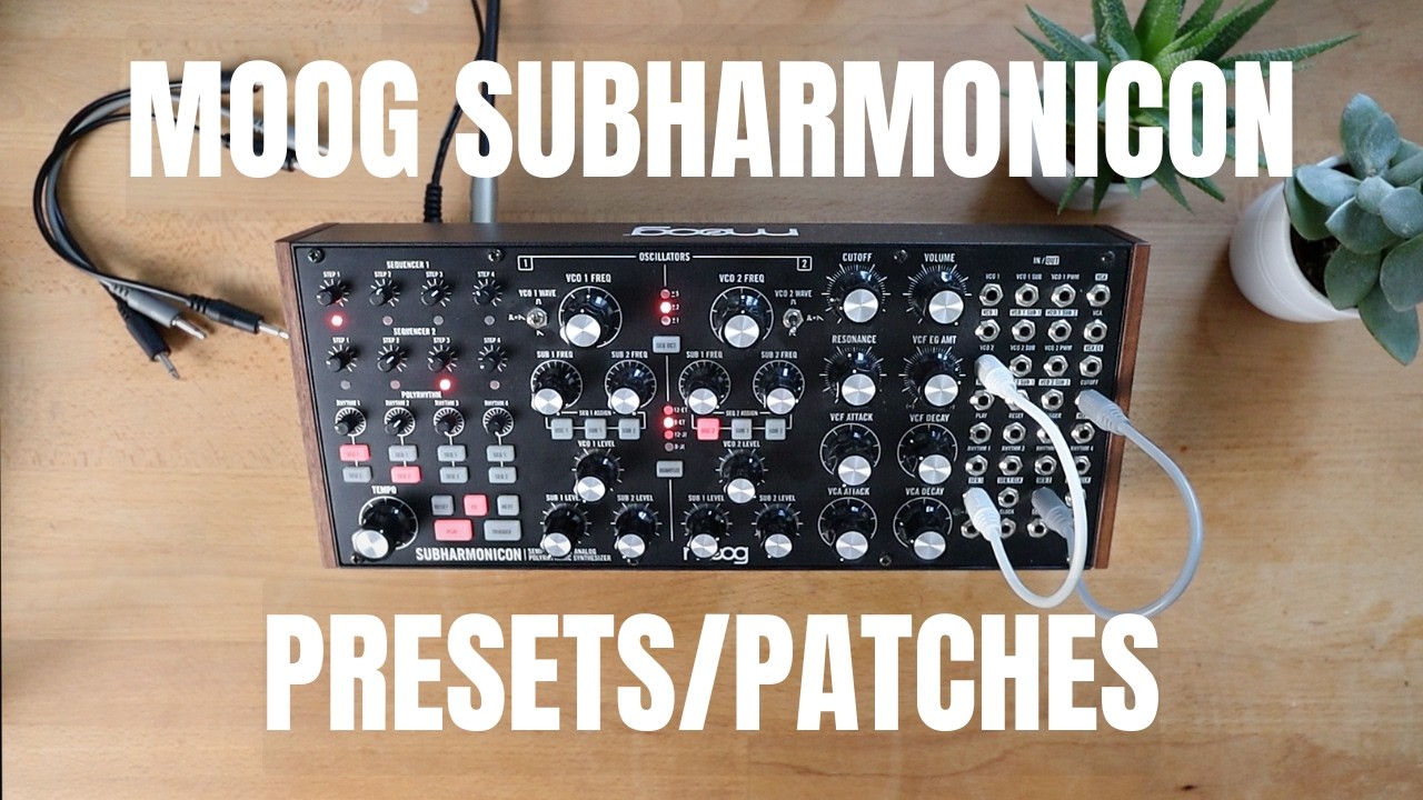 Moog Subharmonicon Presets/Patches from the Manual (no talking) - YouTube