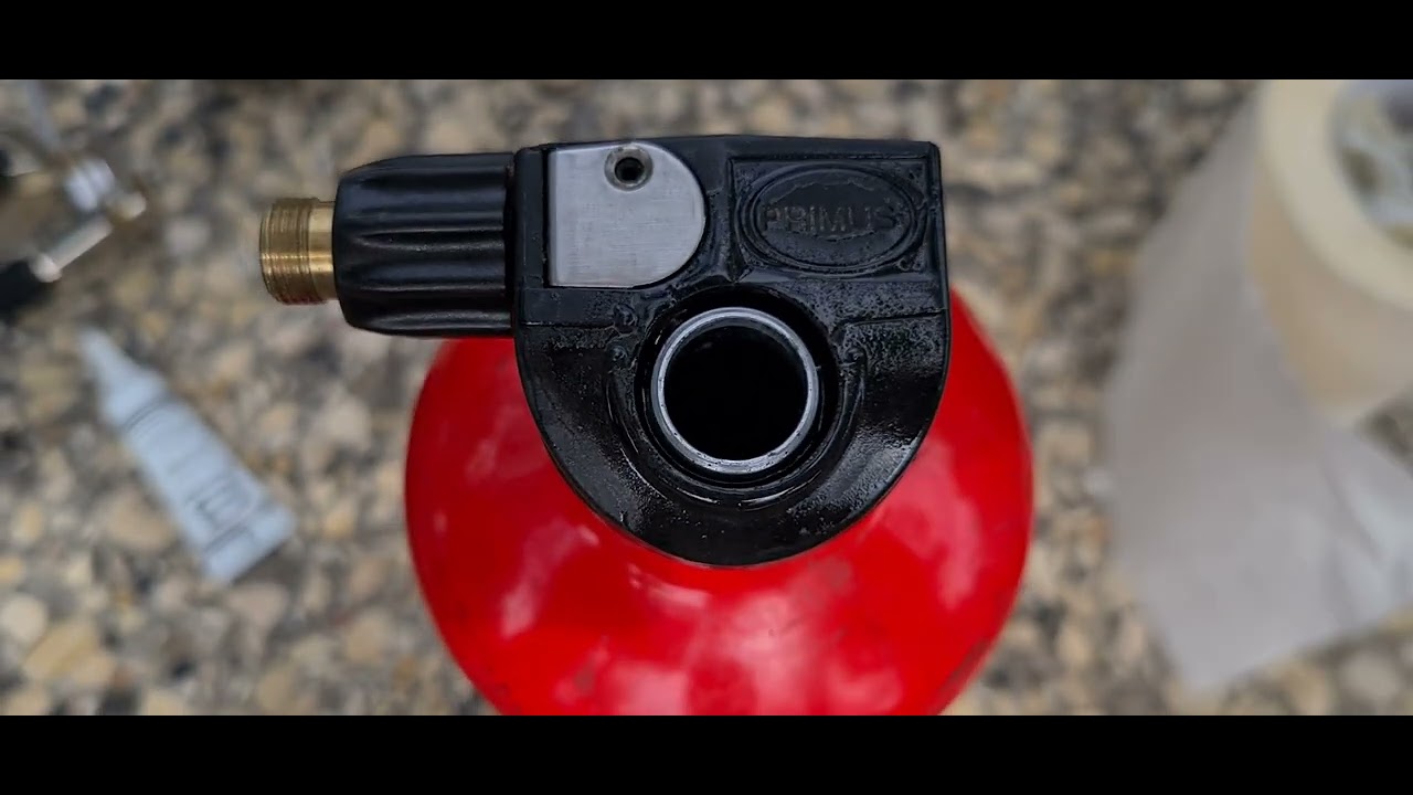 leaking primus omnilite pump - YouTube