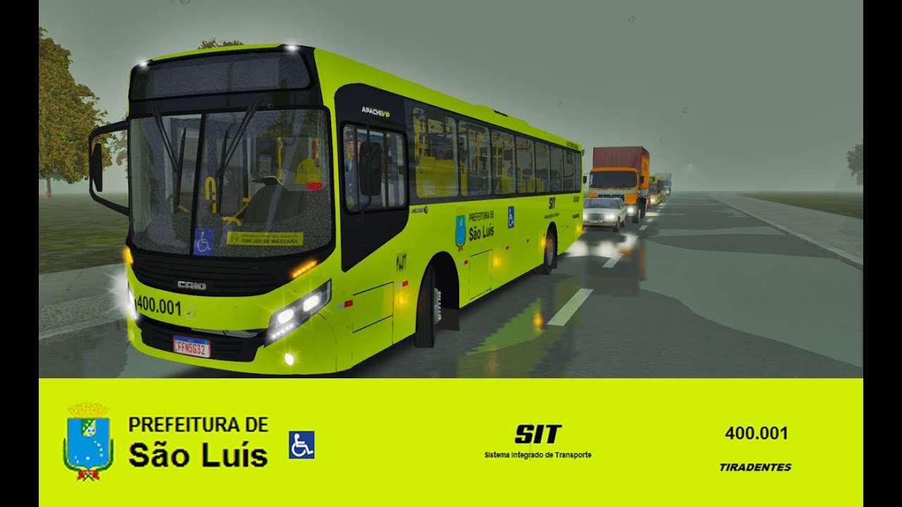 OMSI 2 - Mapa SP Ficticio linha 240H - Apache Vip IV - Padrão São Luís ...