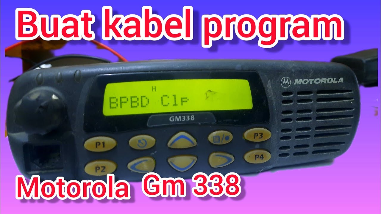 Buat kabel program motorola gm 338 - YouTube