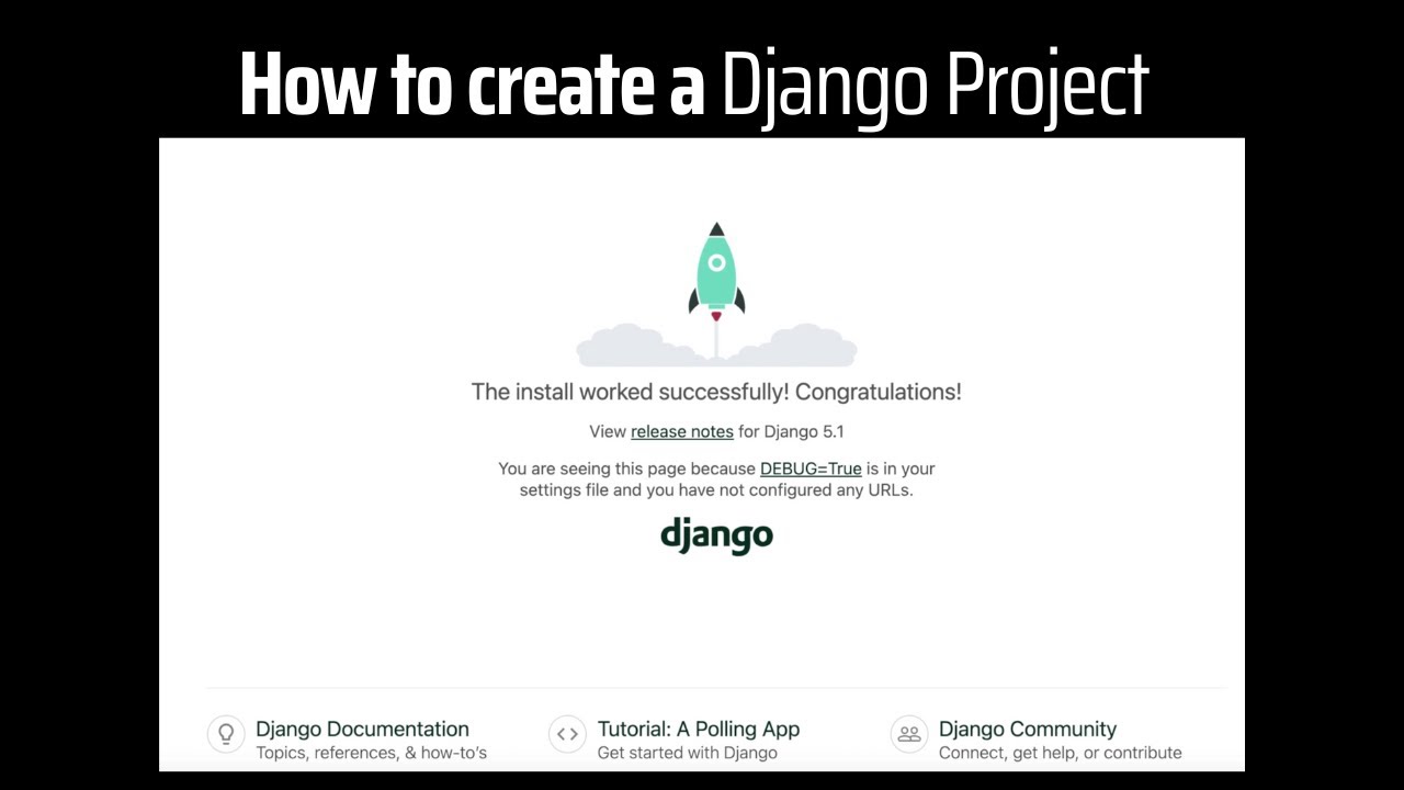 How to create a Django project | for beginners - YouTube