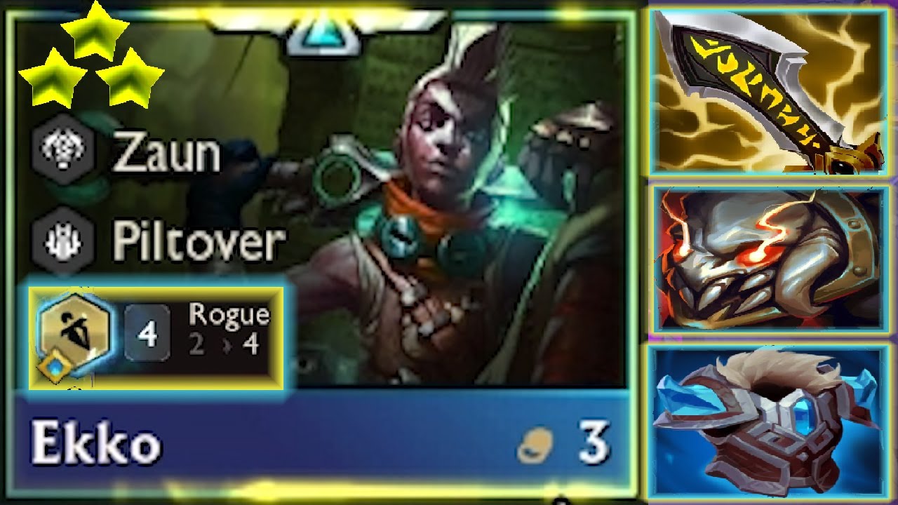 3 Star Ekko Carry Team Tft Set9 Ranked Youtube