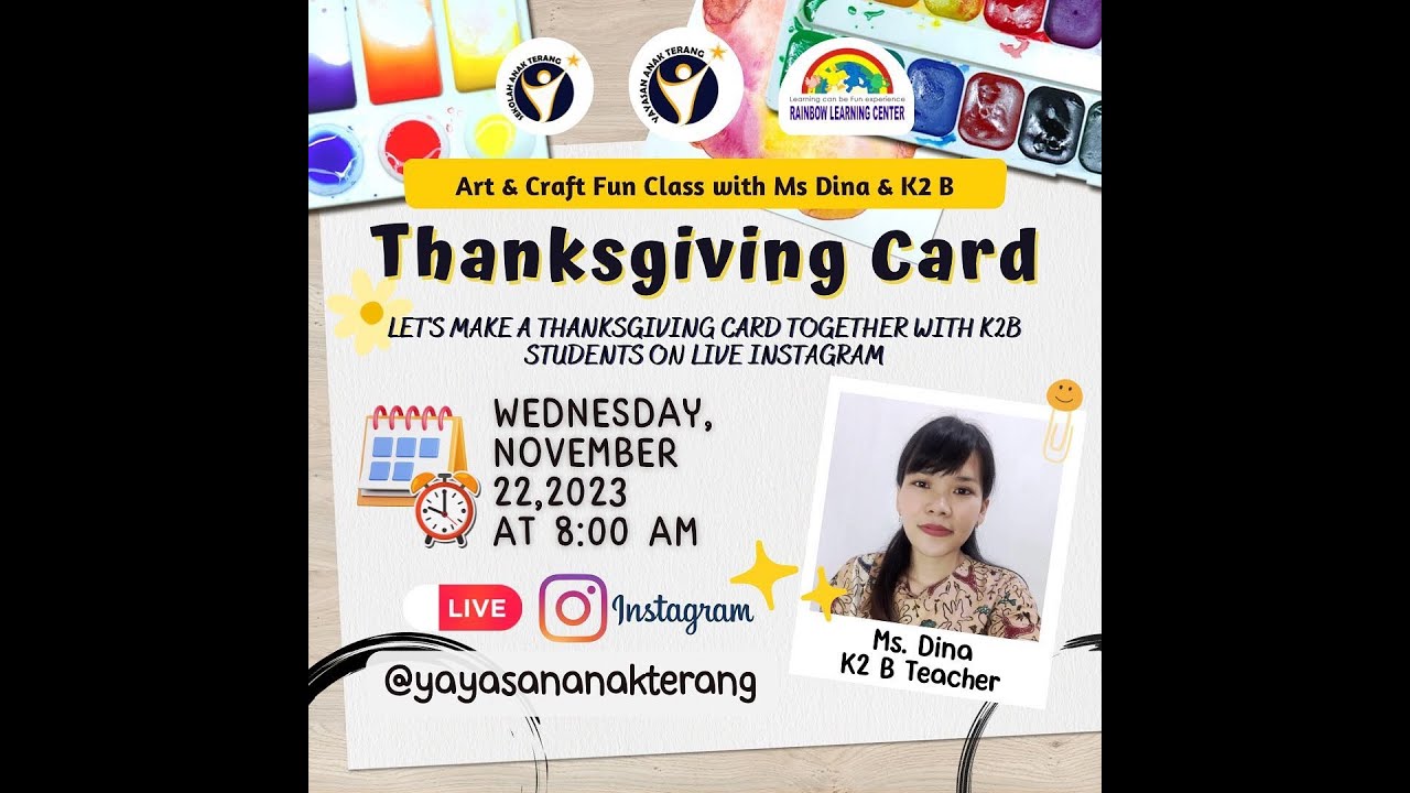 Happy Thanksgiving Our students from Kindergarten 2B create a ...