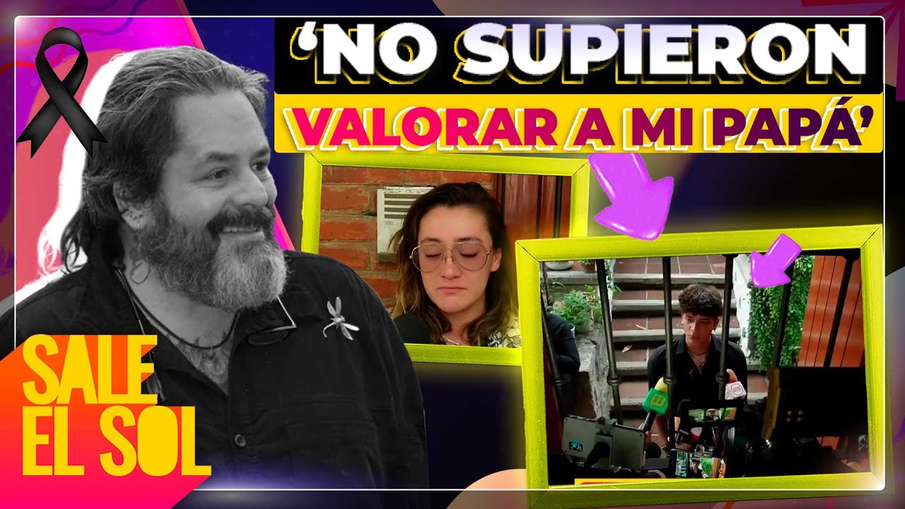 Novia e hijo de Pato Levy DESCONSOLADOS durante su funeral | Sale el Sol - YouTube