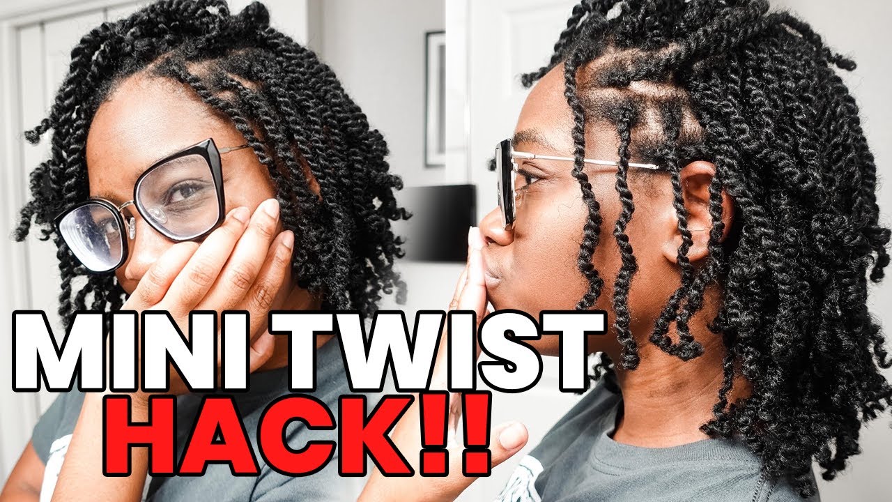 MINI TWIST on Natural Hair using SPRING TWIST for Fuller Natural ...