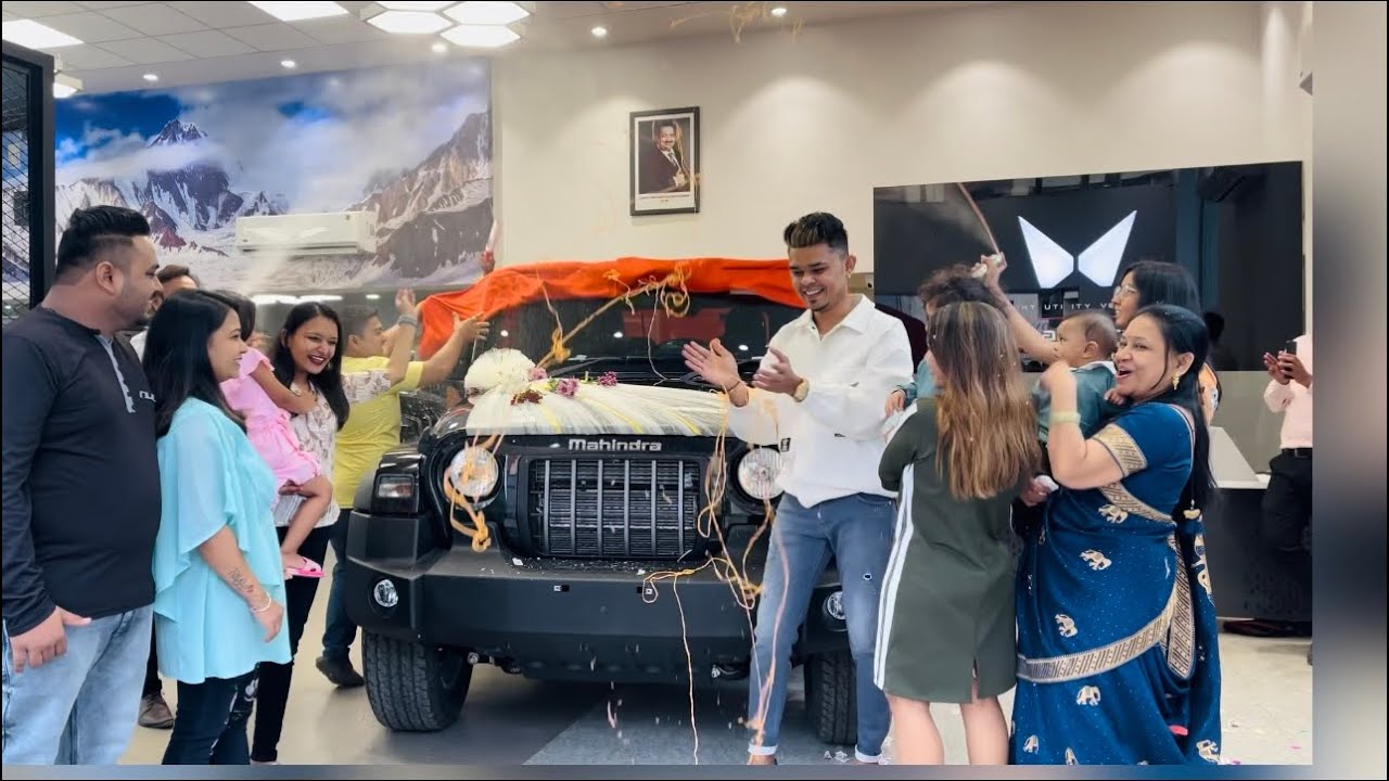 New Mahindra 4*2 THAR Delivery 😍 | FIRST 4*2 THAR Delivery in Vadodara ...