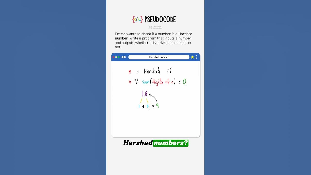 Finding Harshad Numbers Youtube