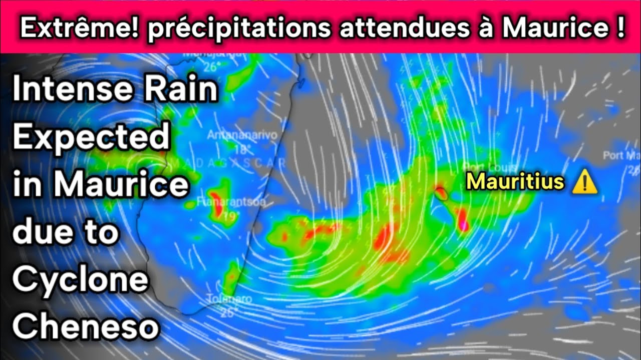 Extrême! précipitations attendues à Maurice | Heavy Rain Warning due to ...