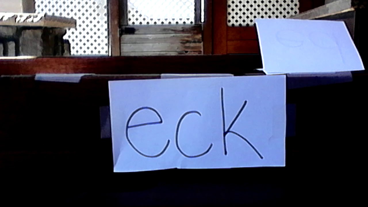 eck word family lesson - YouTube