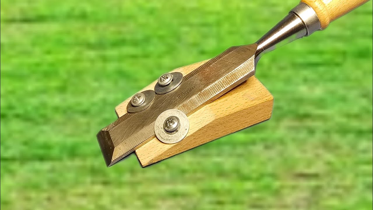 How to sharpen a chisel as sharp as a razor? Sharp razor. - YouTube