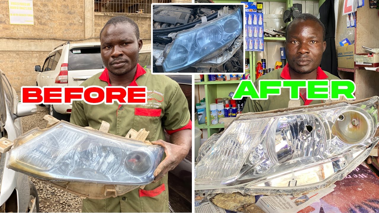 How to Fix Water Moisture inside Headlight in Kenya - YouTube