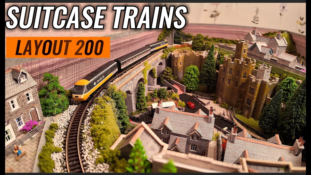 SUITCASE TRAINS - LAYOUT 200 - YouTube