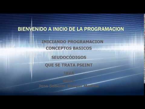 BIENVENIDO A INICIO DE LA PROGRAMACION - YouTube