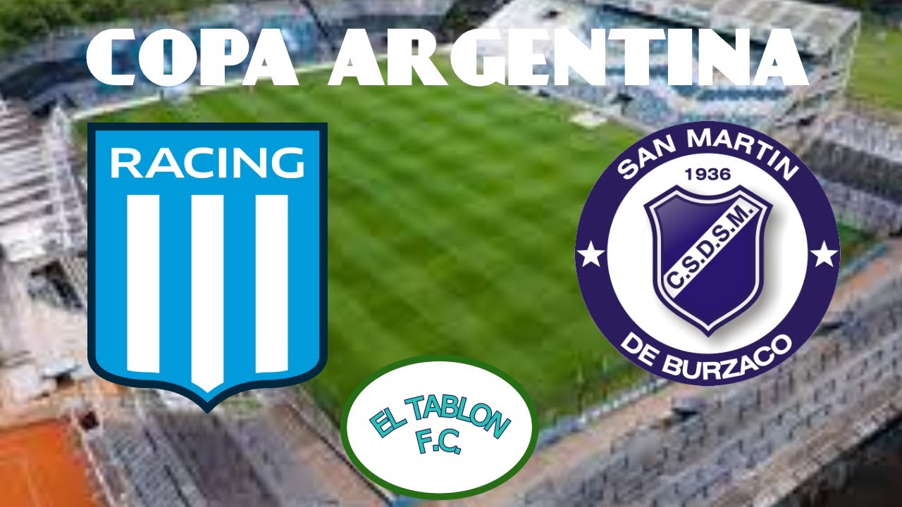 RACING CLUB - SAN MARTIN DE BURZACO EN VIVO #COPA ARGENTINA - YouTube
