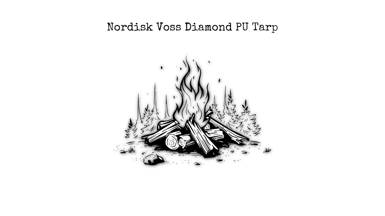 Setting up the Nordisk Voss Diamond PU tarp - YouTube