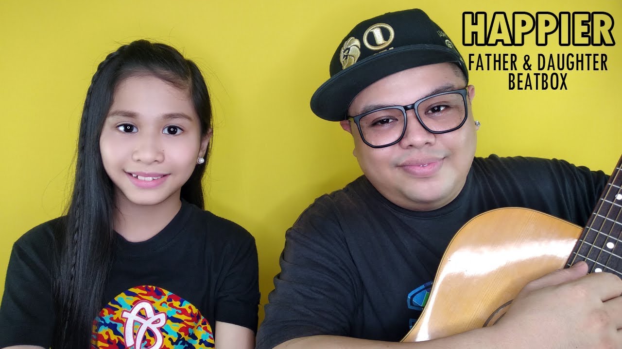 Marshmello ft. Bastille - Happier (Father & Daughter Beatbox) - YouTube