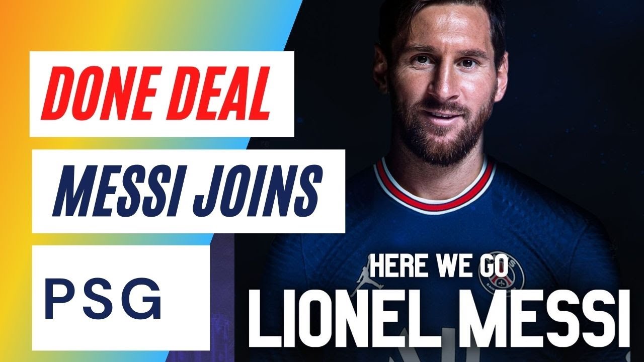 MESSI SIGNS FOR PSG. Psg news live. - YouTube