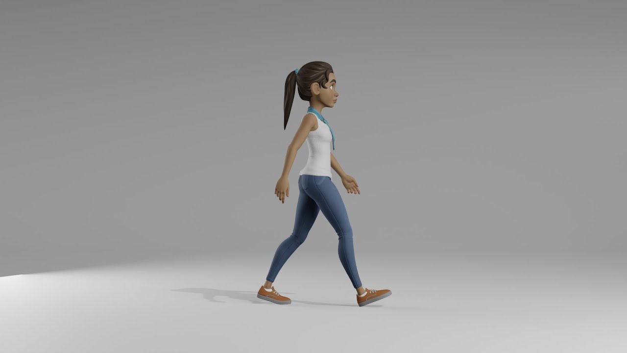 Walk Cycle v3 - YouTube