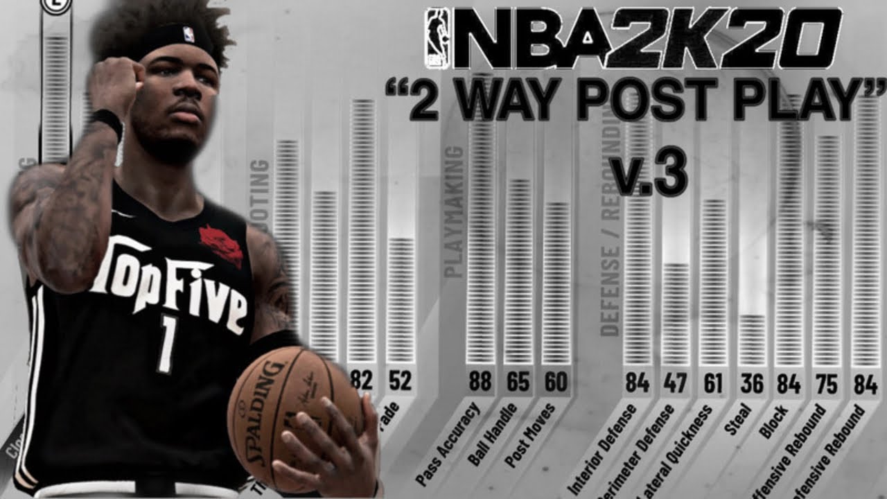 NBA 2K20 RAREST DEMIGOD BUILD!!!!!! 2 WAY POST PLAYMAKER MIX V3 - YouTube
