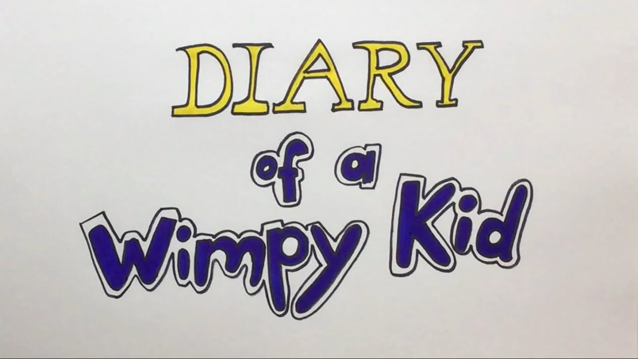 How to draw Diary of a Wimpy Kid Logo ️ - YouTube