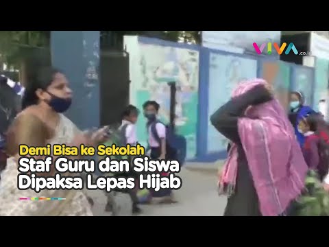 KACAU! Para Siswa Dipaksa Lepas Hijab Buat Masuk ke Sekolah