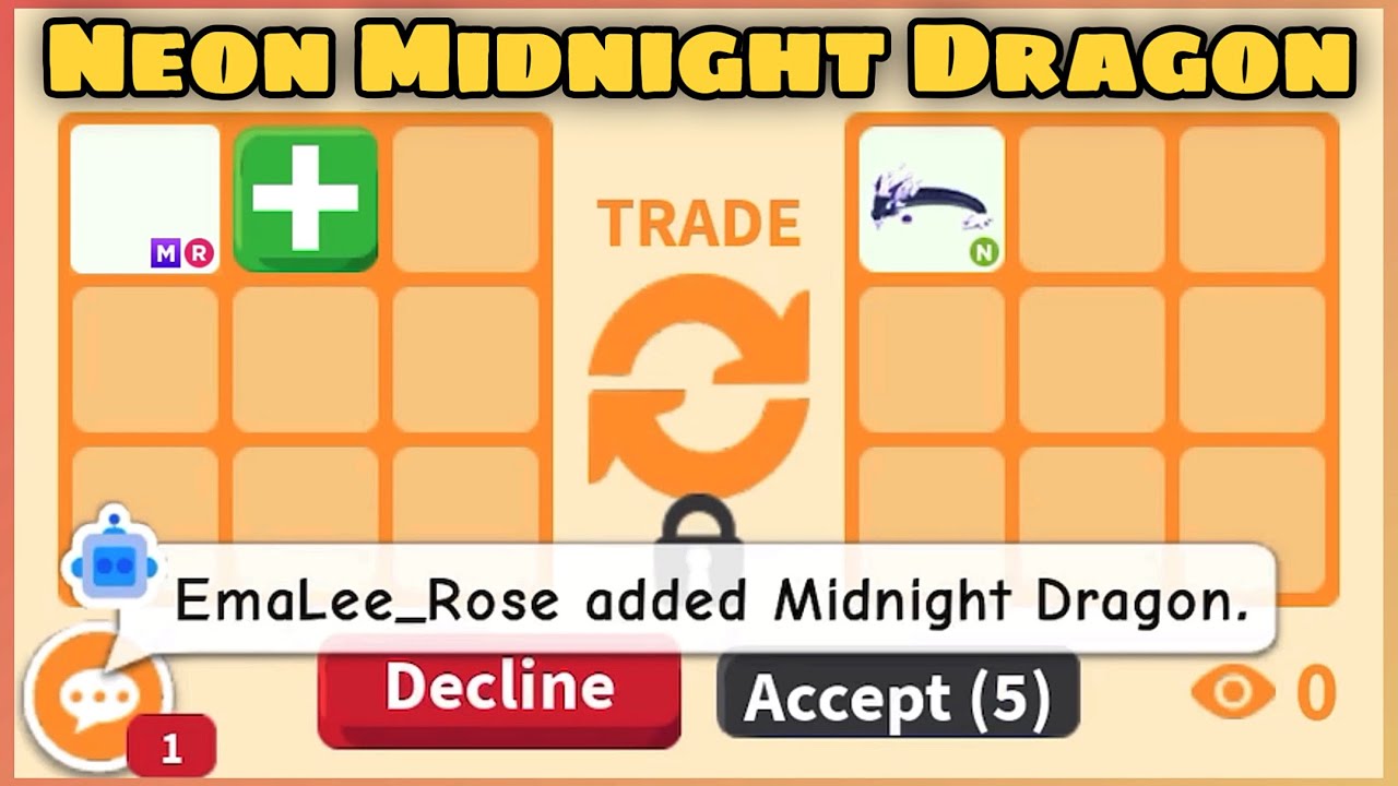 🔥🧧 GIVING A OUT OF GAME MEGA LEGENDARY FOR A NEON MIDNIGHT DRAGON 🐉 in ...