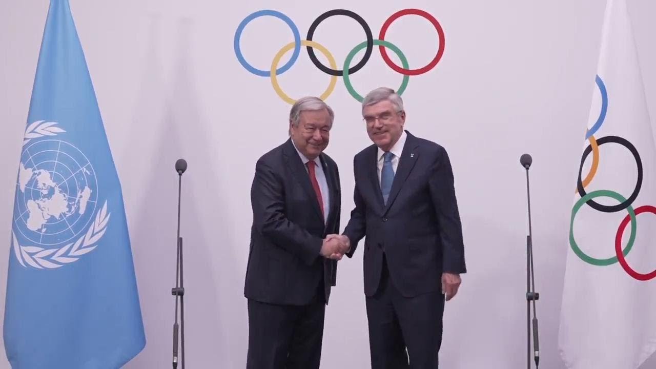 UN and IOC chiefs call for peace and unity ahead of Olympics opening ...