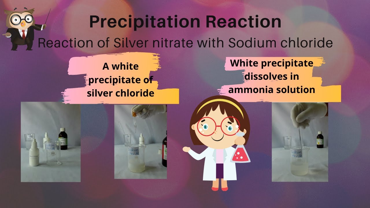 Precipitation [Double decomposition] Reaction - Sodium chloride and ...