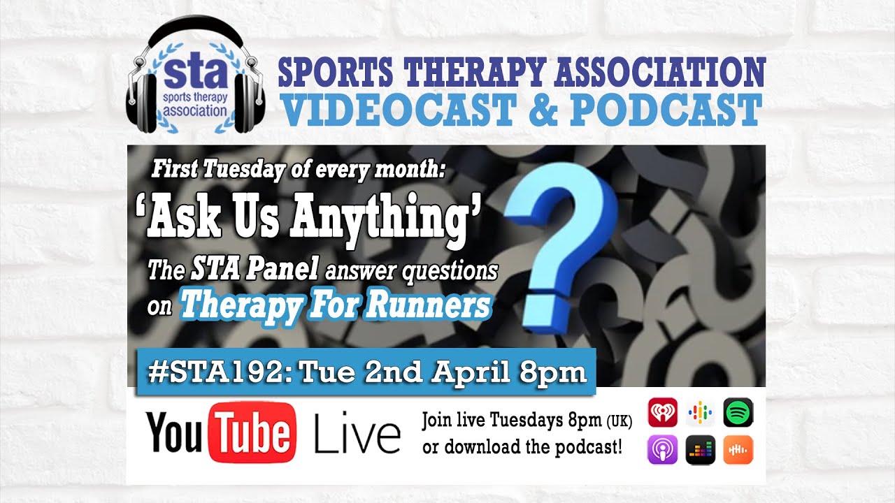STA192 'Ask Us Anything: Therapy For Runners' with STA Panel (FULL ...