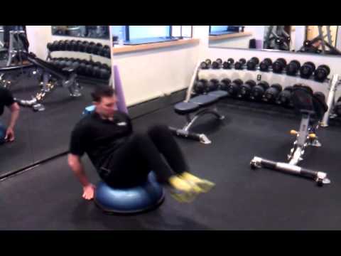 Bosu Crunch Kicks - YouTube