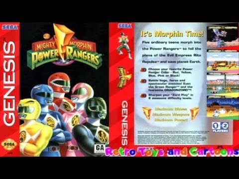 Mighty Morphin Power Rangers Sega Commercial Retro Toys and Cartoons ...