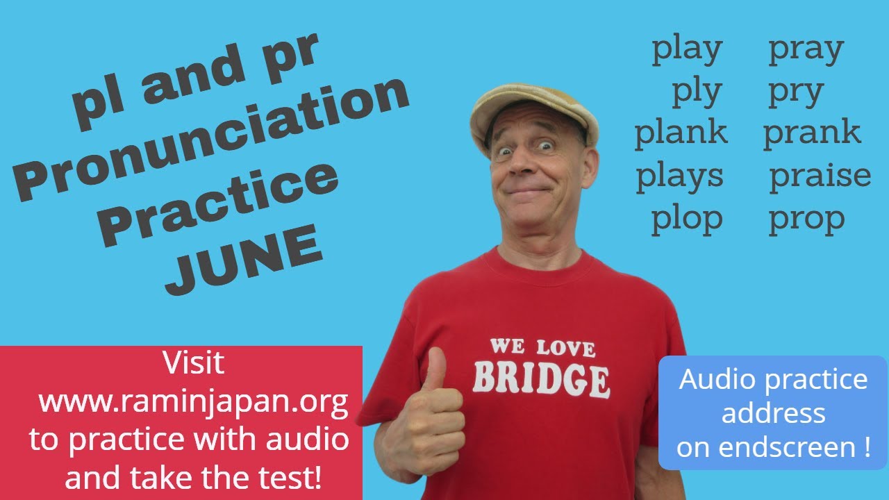 Pronunciation Practice L and R using pl and pr words. Take the check-up ...