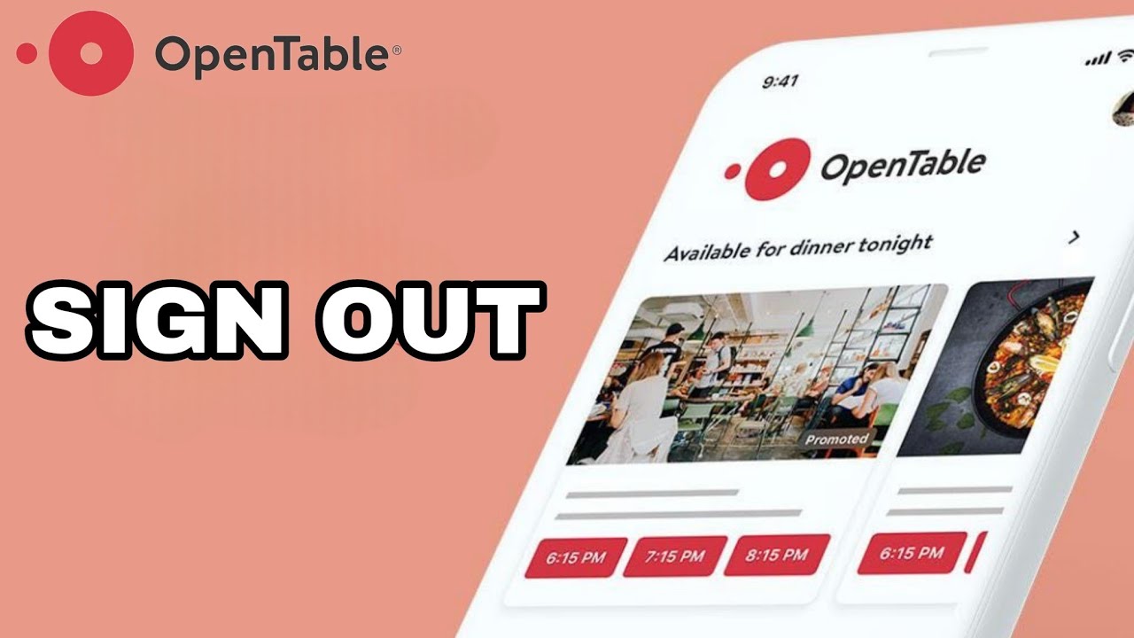 How To Sign Out On OpenTable App - YouTube